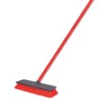 Libman 10 in. W Hard Bristle 48 in. Steel Handle Floor Scrub Brush 547 | Zoro